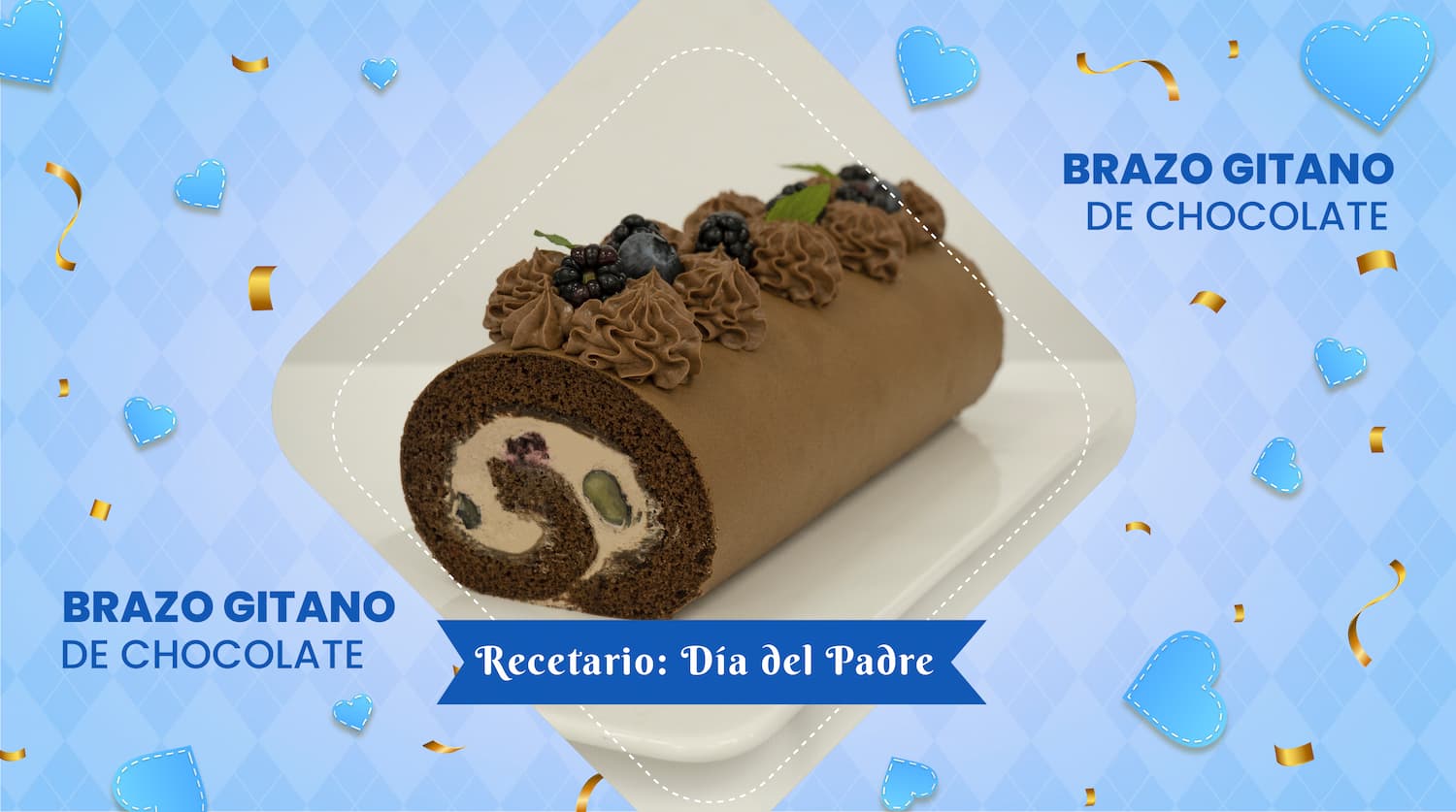 Recetario Día del Padre: Brazo gitano de chocolate | Crecemos Juntos