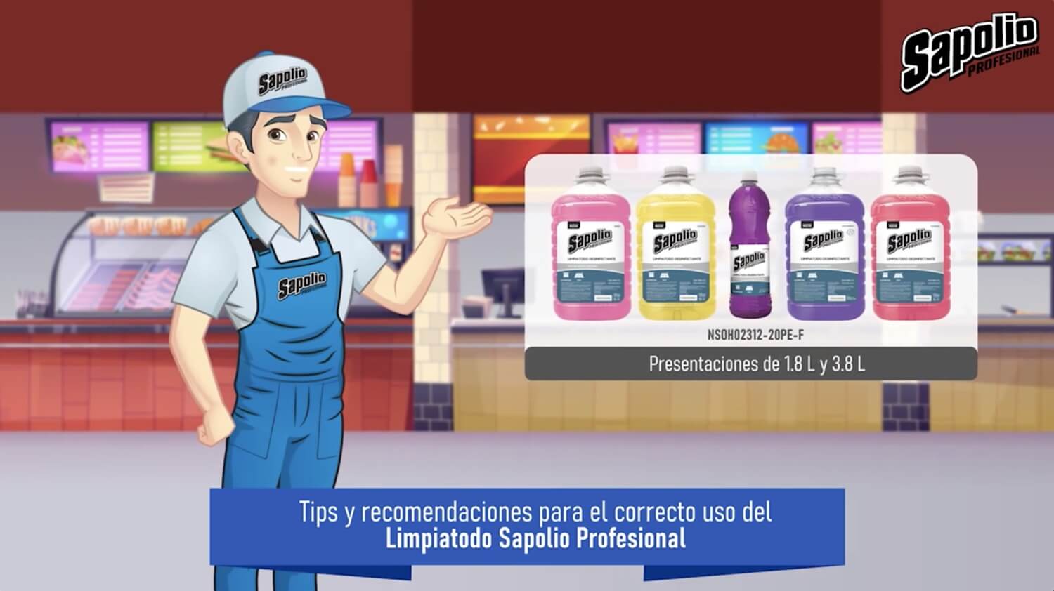 Conoce la correcta forma de usar Limpiatodo Sapolio Profesional ...